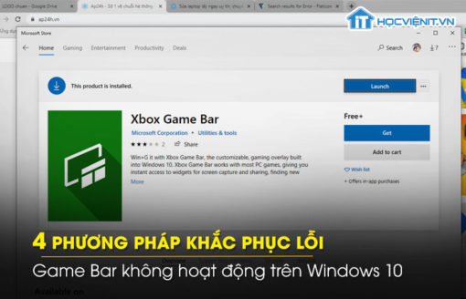 4 phương pháp khắc phục lỗi Game Bar không hoạt động trên Windows 10 ...