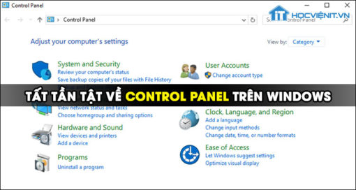 Tất tần tật về Control Panel trên Windows – Dạy sửa Laptop uy tín ...